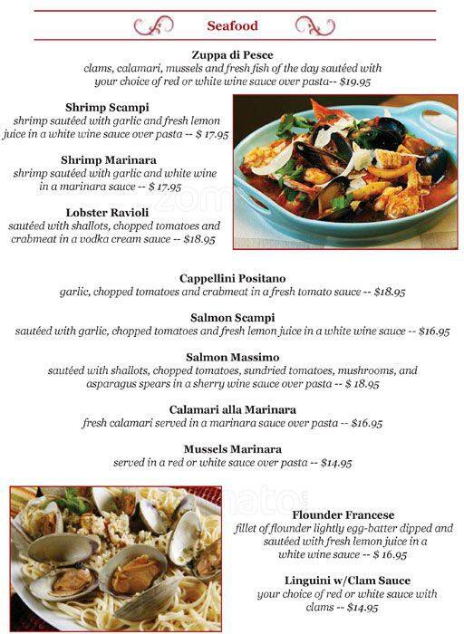 Menu at Caruso's Ristorante Italiano desserts, Hatboro