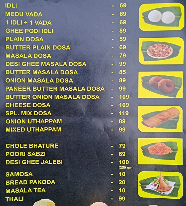 Menu at Anna's Dosa Camp, Greater Noida, Galaxy Market