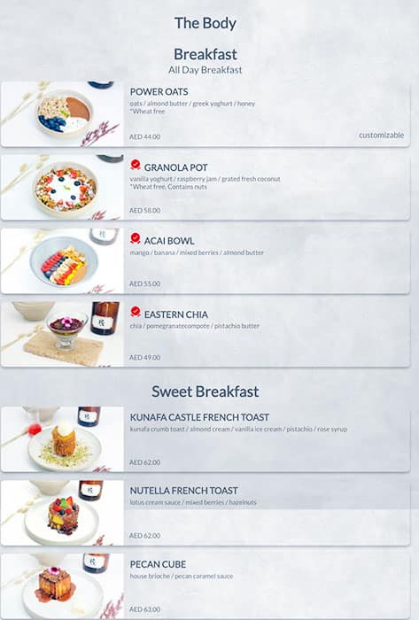 Menu of RX Coffee Apothecary & Kitchen, Jumeirah 3, Dubai