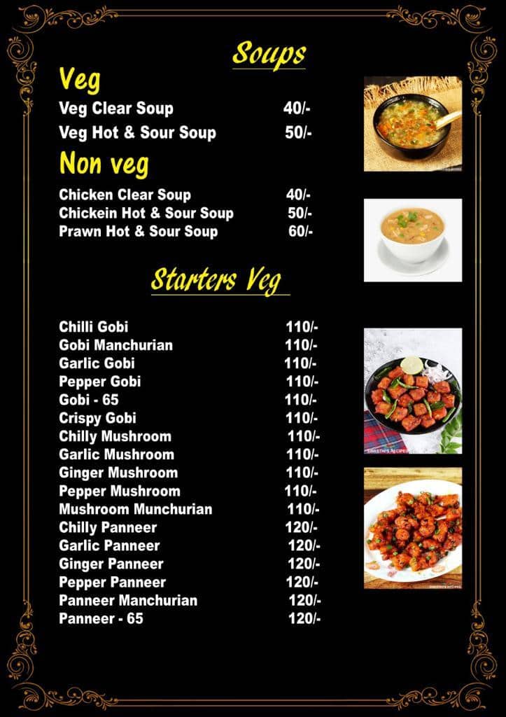 Menu at HEMA'S SPICY KITCHEN, Chennai