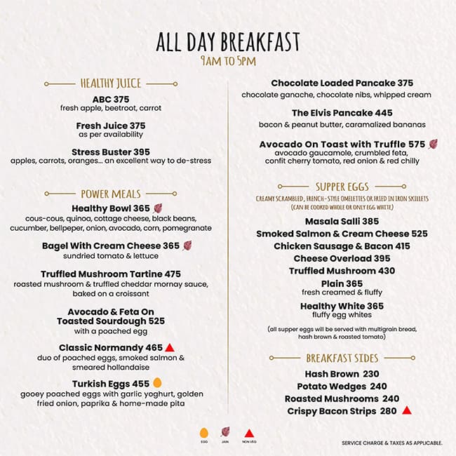 Menu of KOA - Cafe & Bar, Khopat, Thane West, Thane