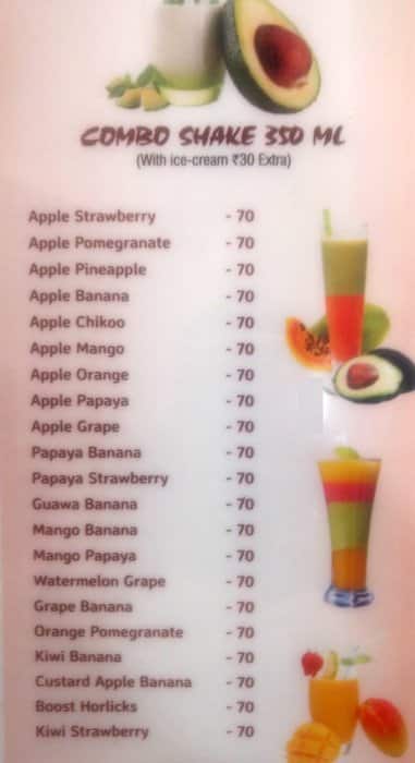 Menu at ZERO Degree, Chennai, 1/125