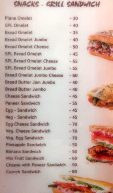 Menu at ZERO Degree, Chennai, 1/125