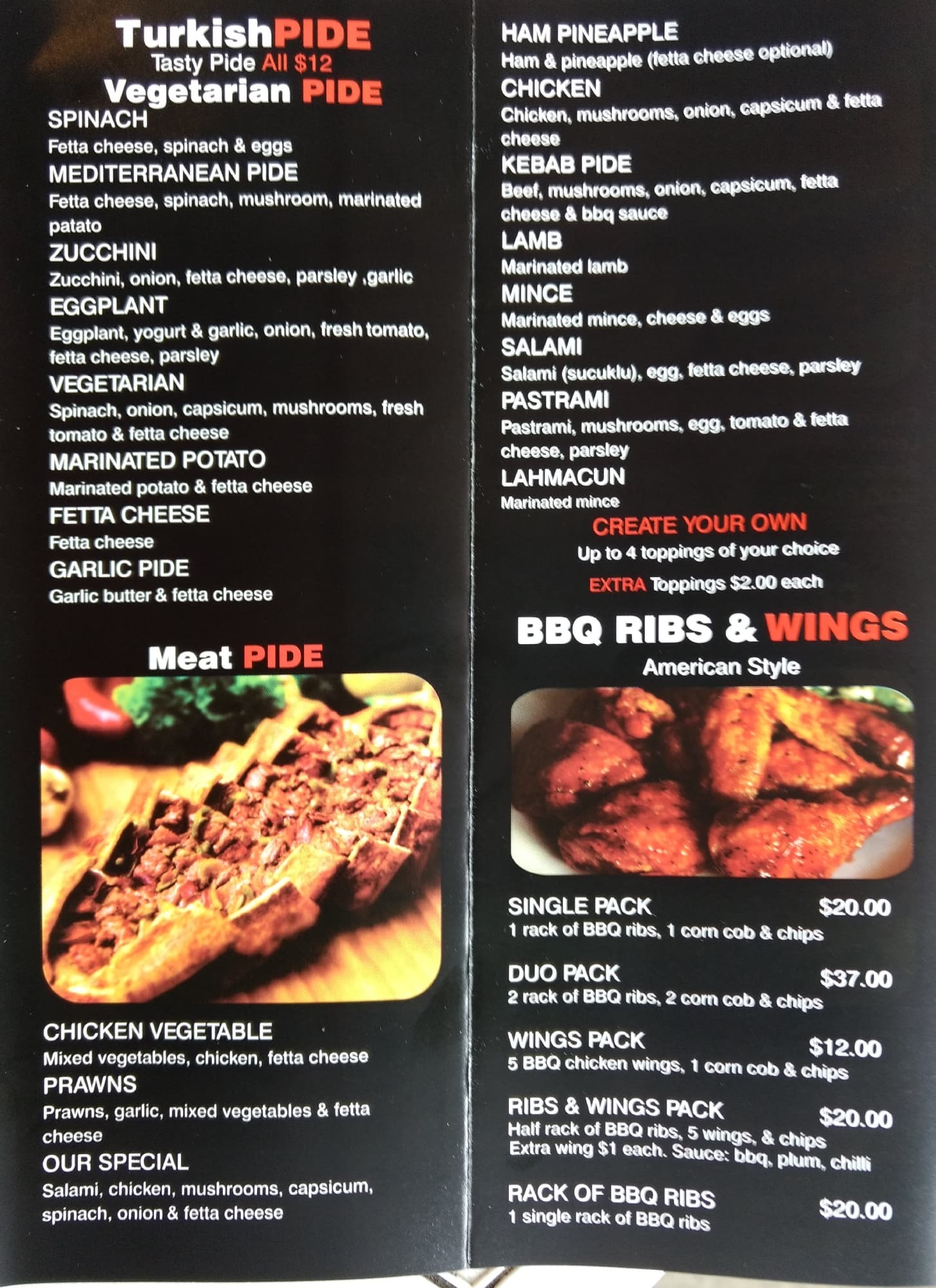 Menu at Panthers Pizza & Kebab pizzeria, Penrith