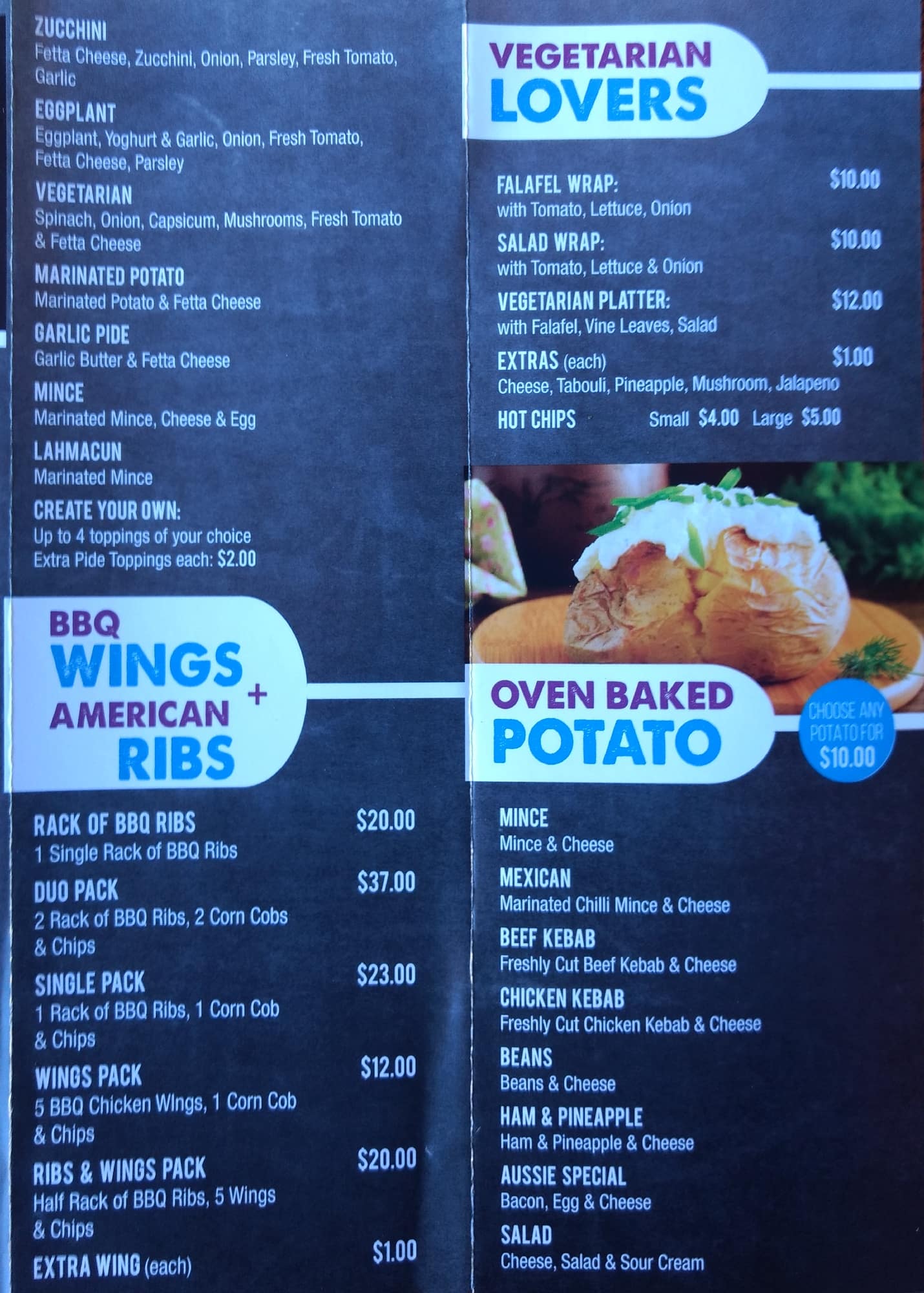 Menu at Panthers Pizza & Kebabs pizzeria, Penrith