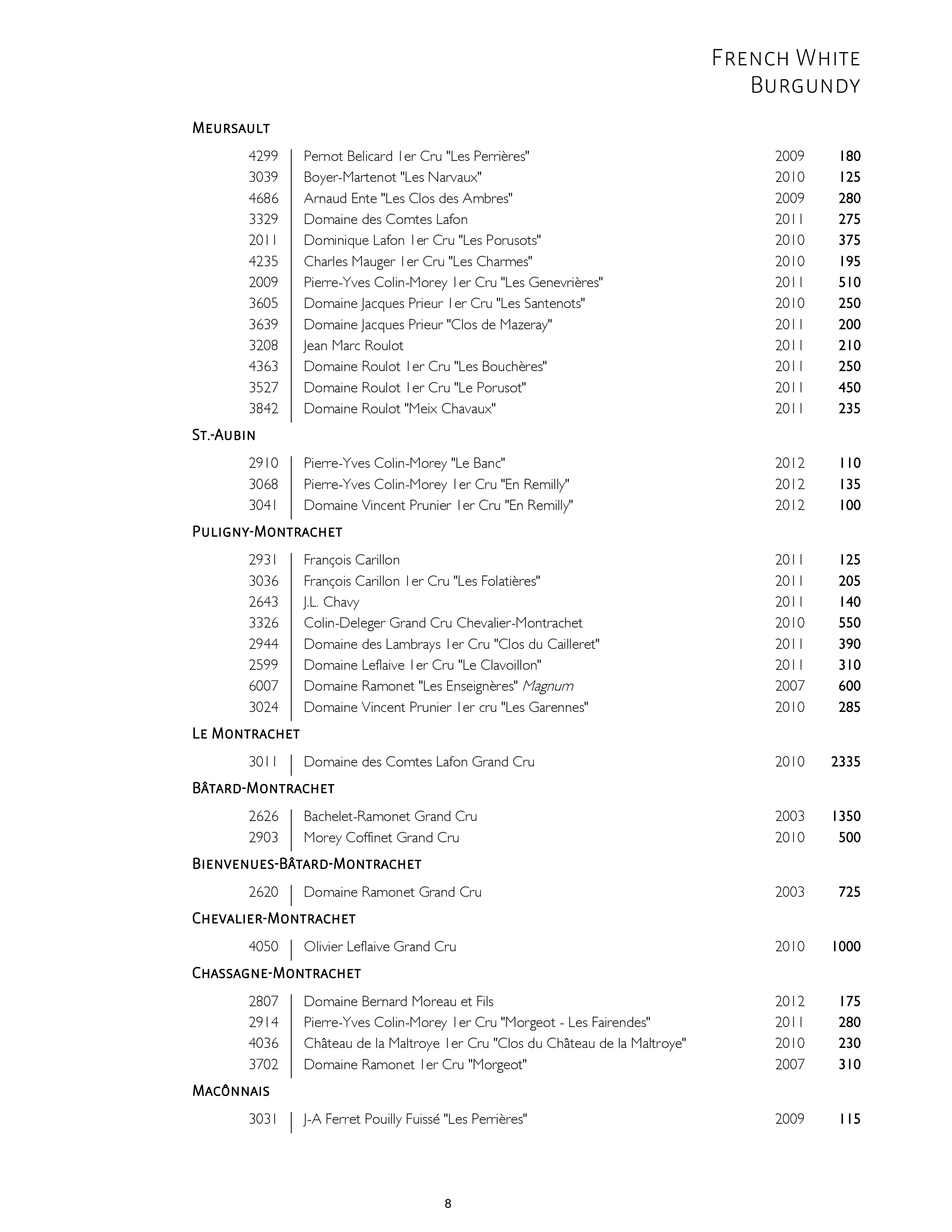 Menu at Gotham Bar and Grill, New York City