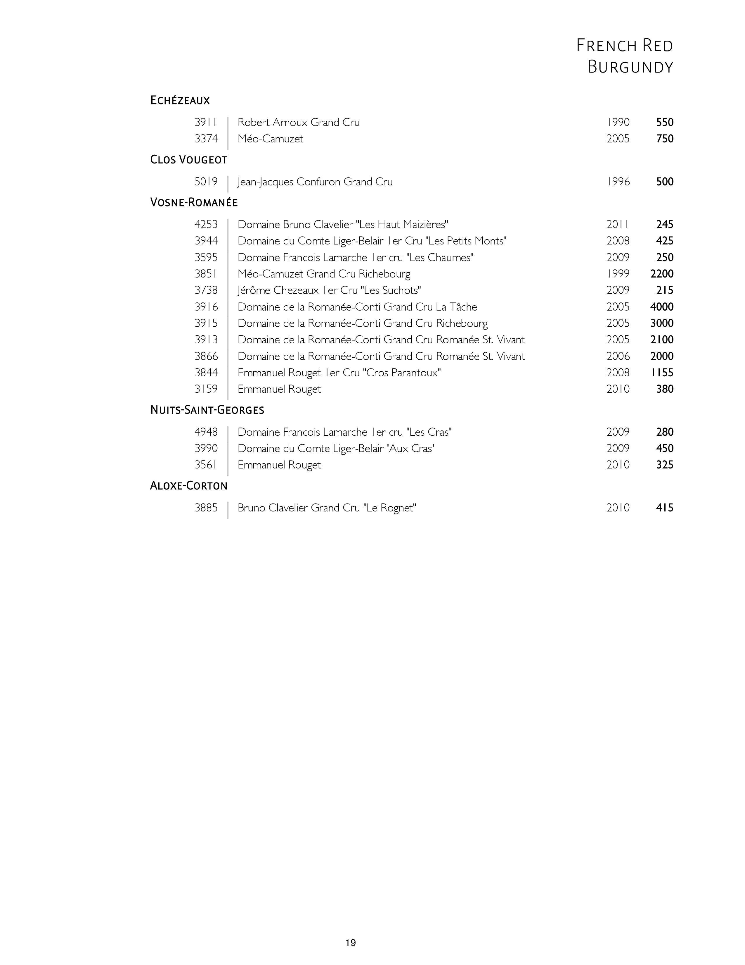 Menu at Gotham Bar and Grill, New York City