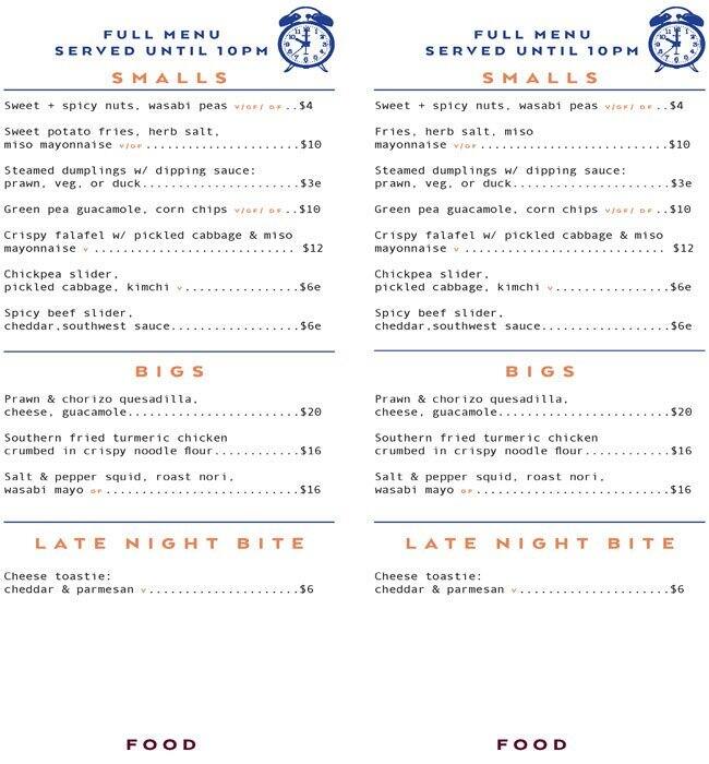 Della Hyde Menu, Menu for Della Hyde, Darlinghurst, Sydney - Urbanspoon ...