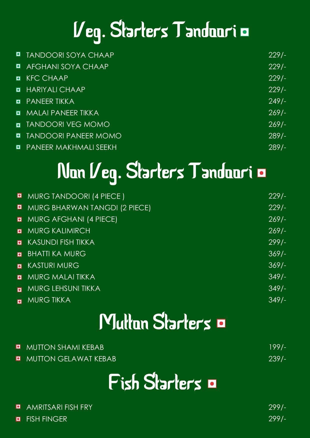 Menu at Cafe Unplugged by TasteofIndia, Lucknow