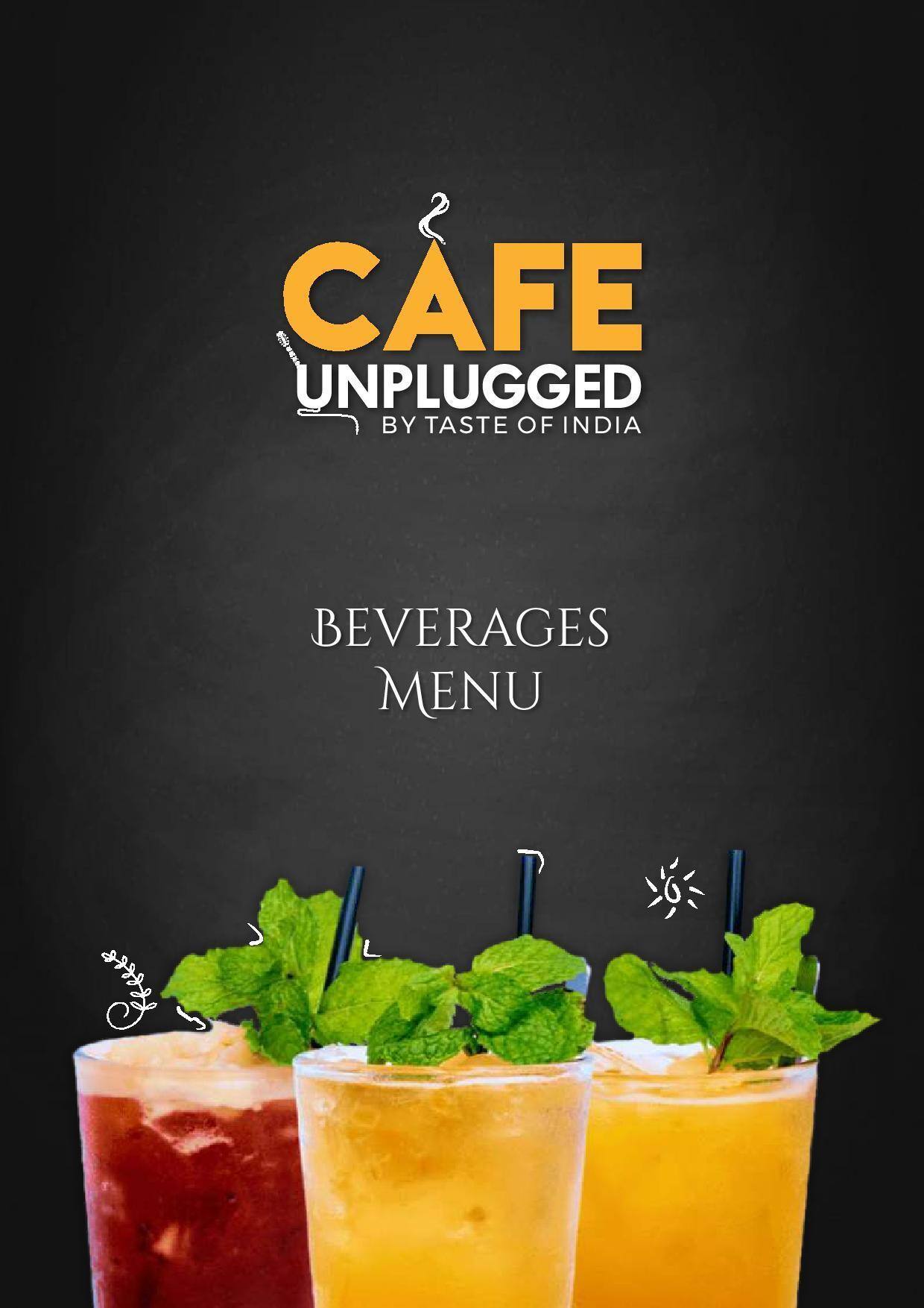 Menu at Cafe Unplugged by TasteofIndia, Lucknow