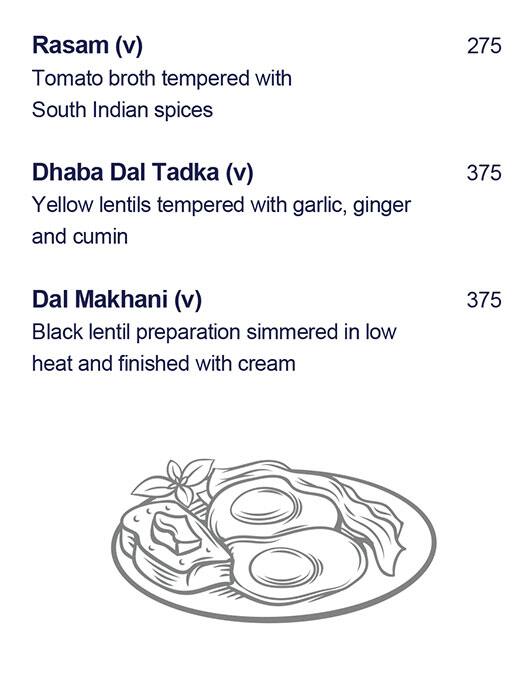 Menu at Comida-Double Tree by Hilton Goa, Velha Goa