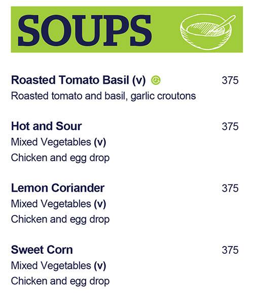 Menu at Comida-Double Tree by Hilton Goa, Velha Goa