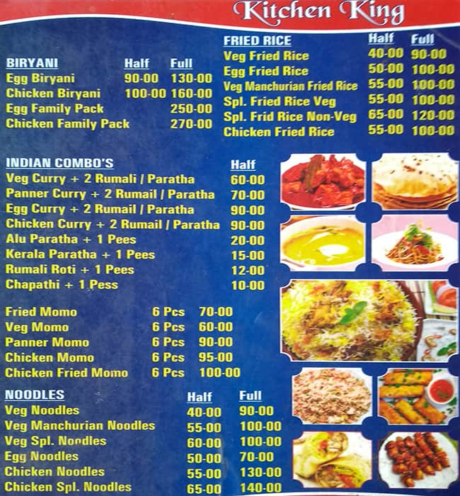 Menu at Arabian Kitchen King, Hyderabad