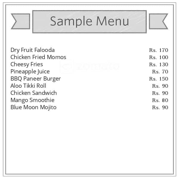 Menu of Drunken Panda, Poothole, Thrissur