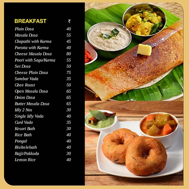Menu of Regina's Kitchen, Banaswadi, Bangalore