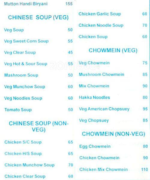 Menu at Jayka Restaurant, Ranchi, Near Argora Chowk Opposite Firaylal