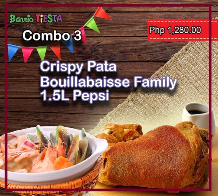 Menu at Barrio Fiesta, Quezon City, Ground Floor