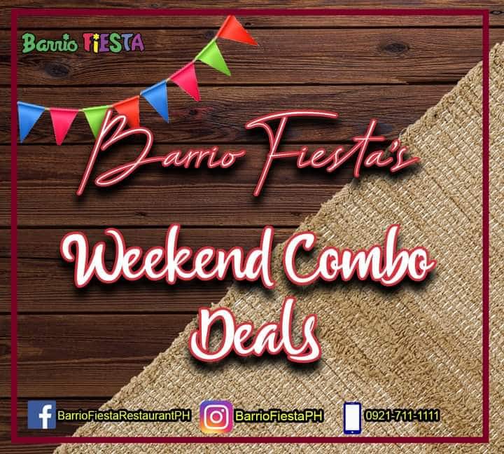 Menu at Barrio Fiesta, Quezon City, Ground Floor