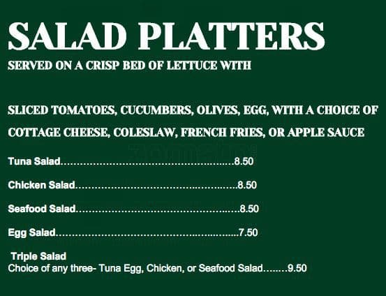 Menu at Amedeo's Restaurant, West Norriton