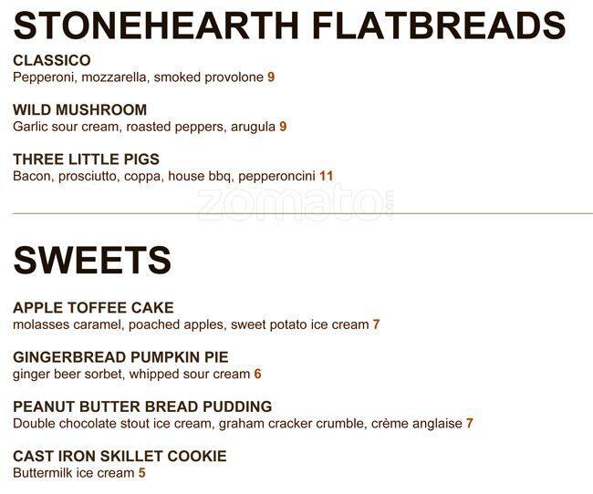 Menu at 1919 Kitchen & Tap pub & bar, Green Bay