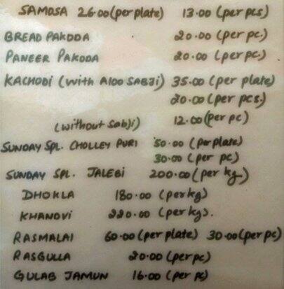 Bengali Sweet Corner Menu, Menu for Bengali Sweet Corner, Pitampura ...