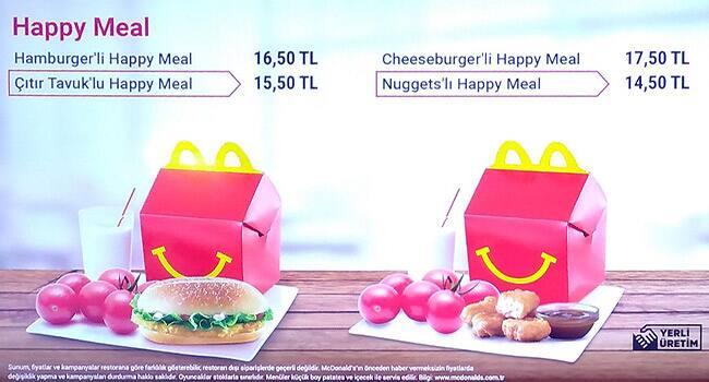 Menu at McDonald's, Istanbul, Merkez Mah. Abide-I Hürriyet Cad.No:211 ...