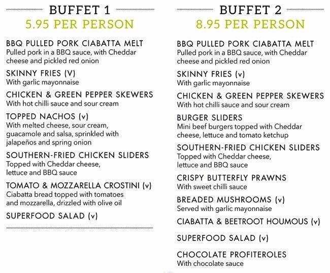 Menu at Slug & Lettuce Birmingham pub & bar, Birmingham, Water’s Edge
