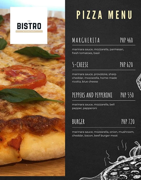 Menu at The Bistro by LeBlanc cafe, Antipolo