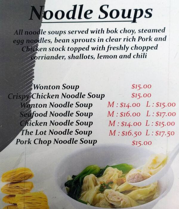 Menu at Table 9 Restaurant, Newtown, 124 King St