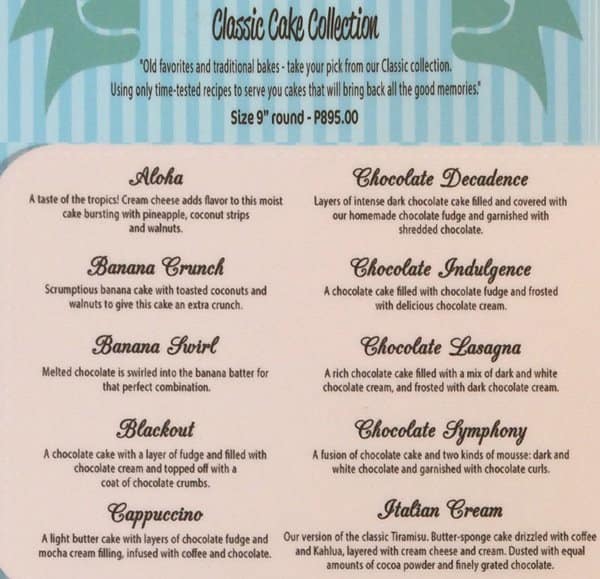 Menu at 10 Dove Street Confectionery cafe, Mandaue City, A.S. Fortuna ...