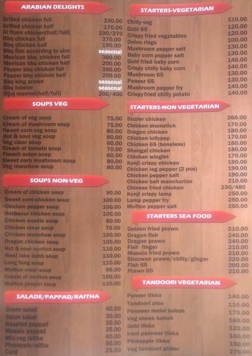 Al Sham Menu, Menu for Al Sham, Potheri, Chennai - Zomato