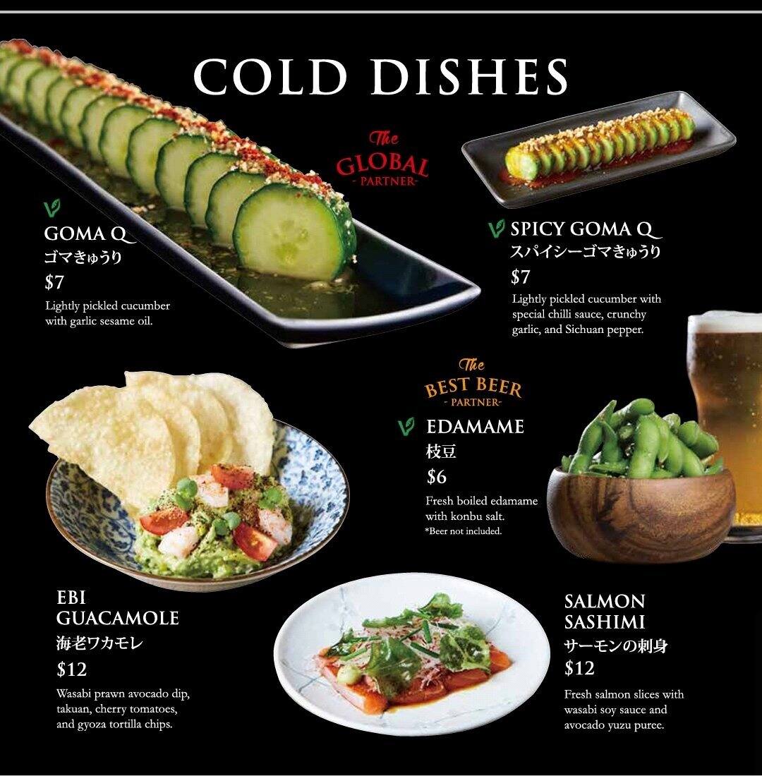 Menu at Ippudo restaurant, Perth