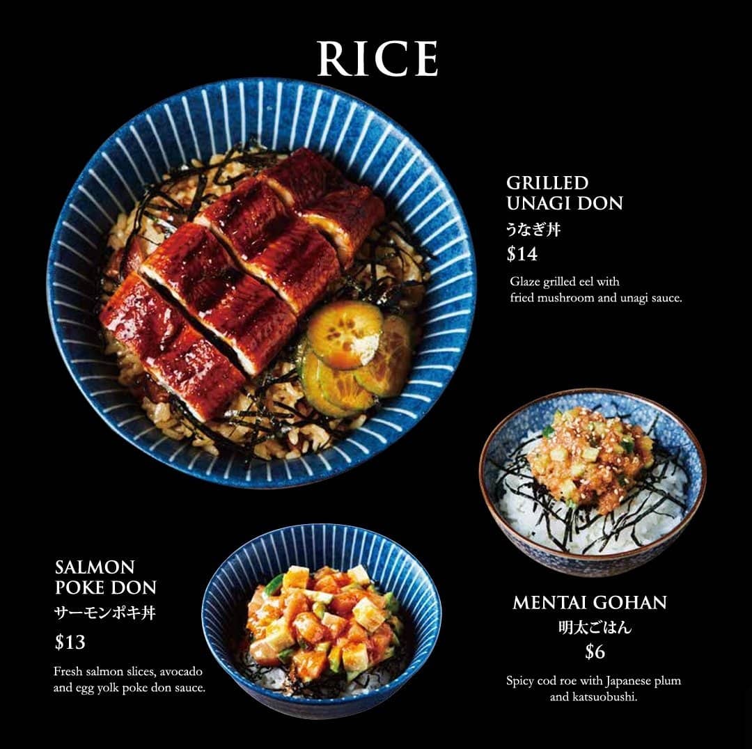 Menu at Ippudo restaurant, Perth