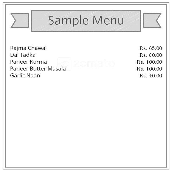 Menu of Old Radha Swami Dhabha, Sector 7, Gurgaon