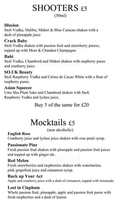 Menu at Bites Cafe, Plymouth, 15 Southside St