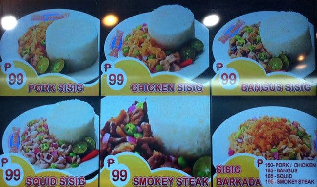 Sisig Hooray Menu, Menu for Sisig Hooray, San Joaquin, Pasig City ...