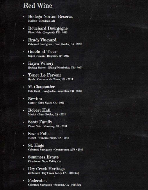 Menu at The Mill Restaurant, Saint Petersburg