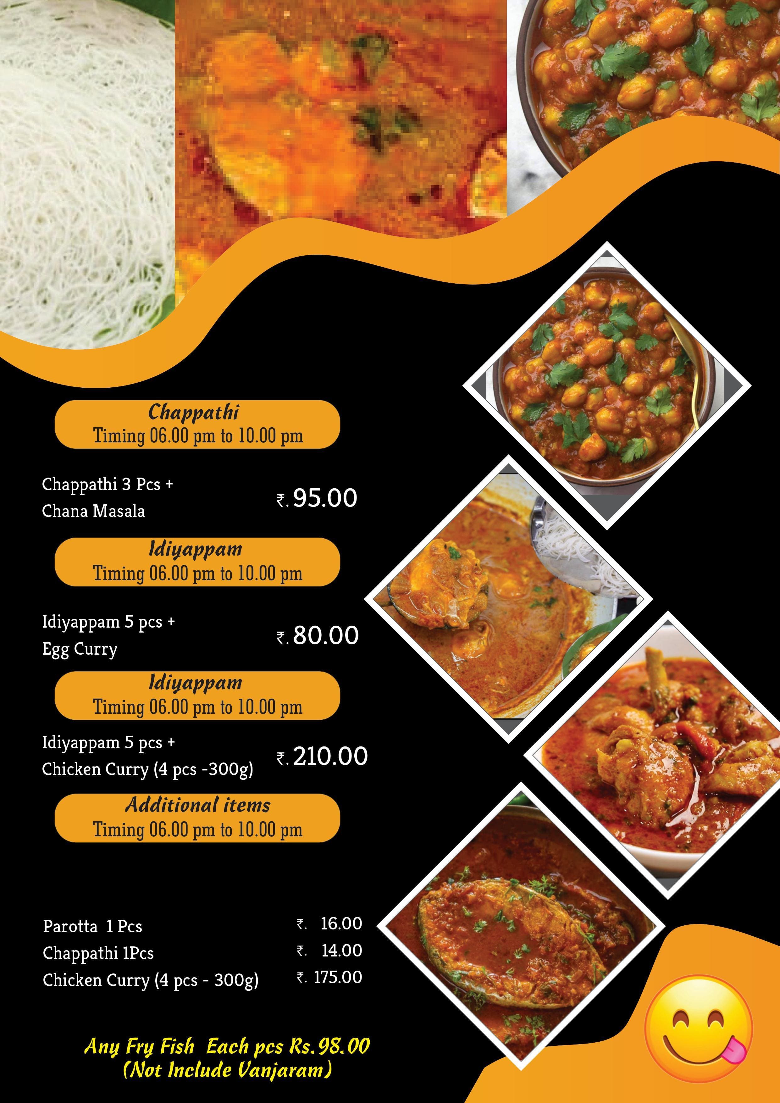 Menu of Nachiyar House Food, Tambaram, Chennai