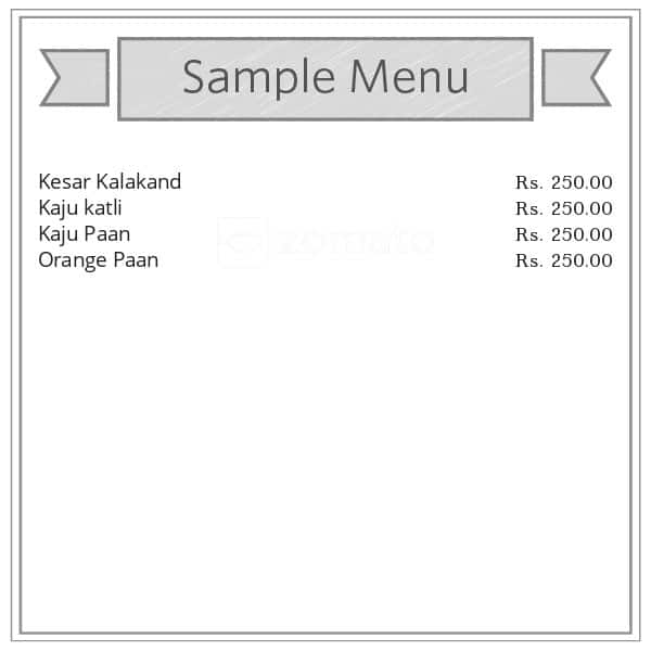 Menu of Jaunpurs Made With Love & Mithaas, Ayodhya Nagar, Nagpur