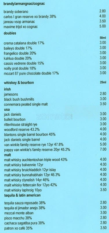 Menu at cask pub & bar, Manchester, 29 Liverpool Rd