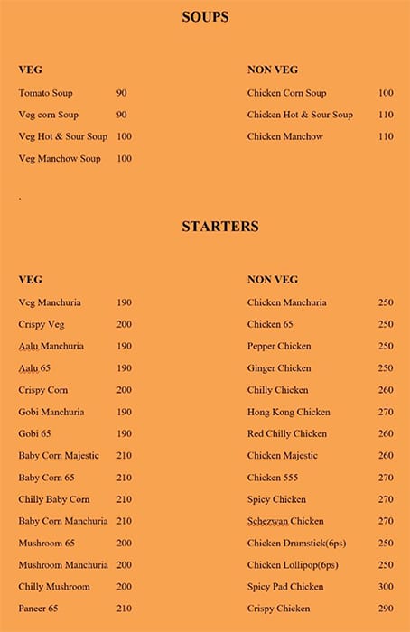 Menu of Lakshmi Bhaga Grand Restaurant, Suraram, Hyderabad