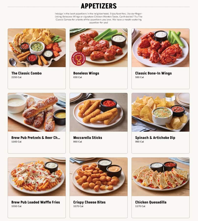 Menu of Applebee's, Al Barsha, Dubai