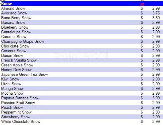 Menu at Quickly restaurant, Daly City, 175 Southgate Ave