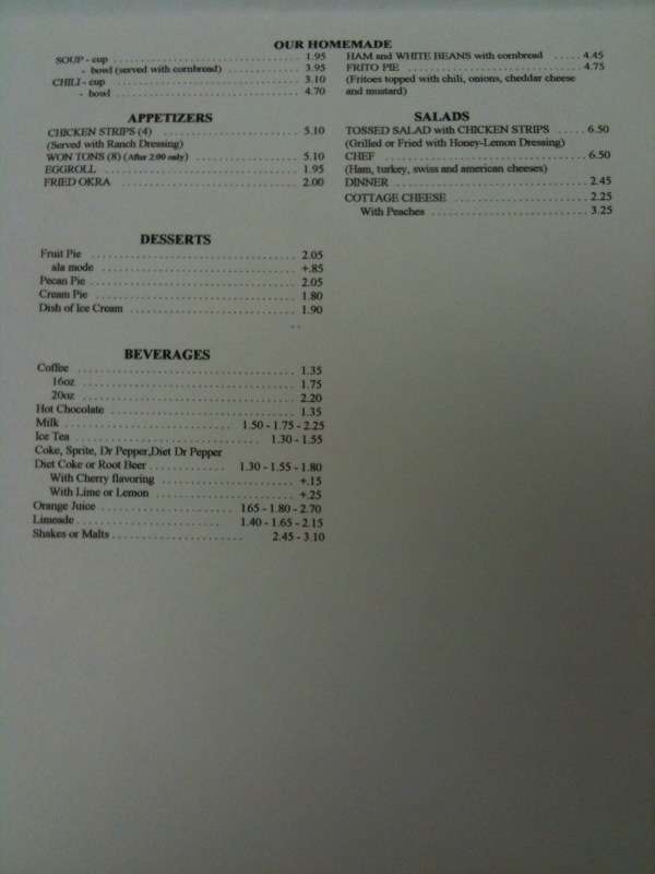 Menu at Burgess Grill fast food, Lawton