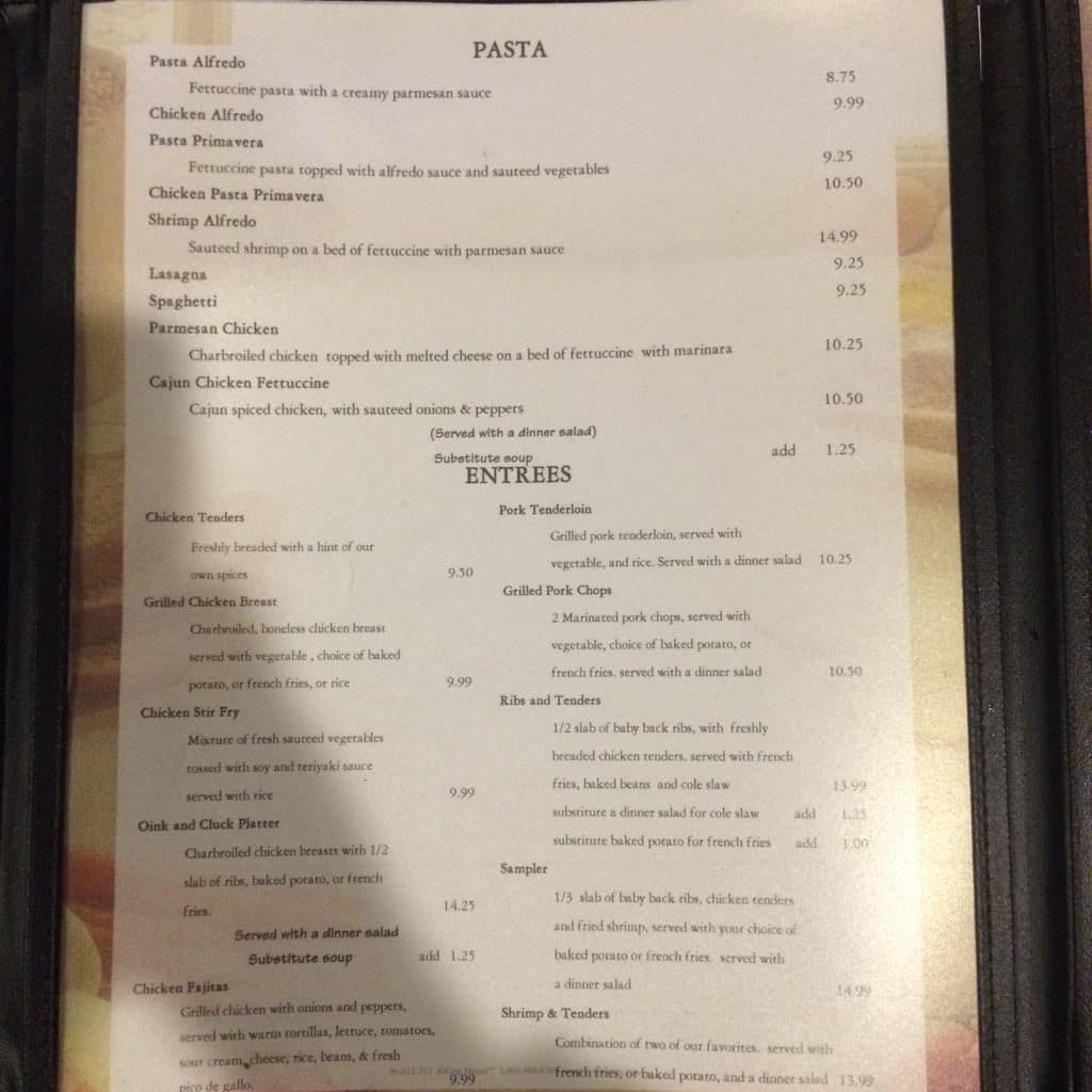 Menu at Fresh Market Restaurant, Paris