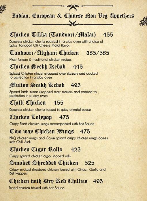 Menu at The Barbeque Company, Noida, Sector 38A Gardens Galleria Mall