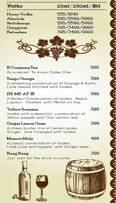 Menu at The Barbeque Company, Noida, Sector 38A Gardens Galleria Mall