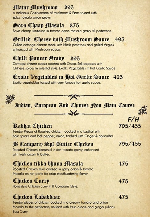 Menu at The Barbeque Company, Noida, Sector 38A Gardens Galleria Mall