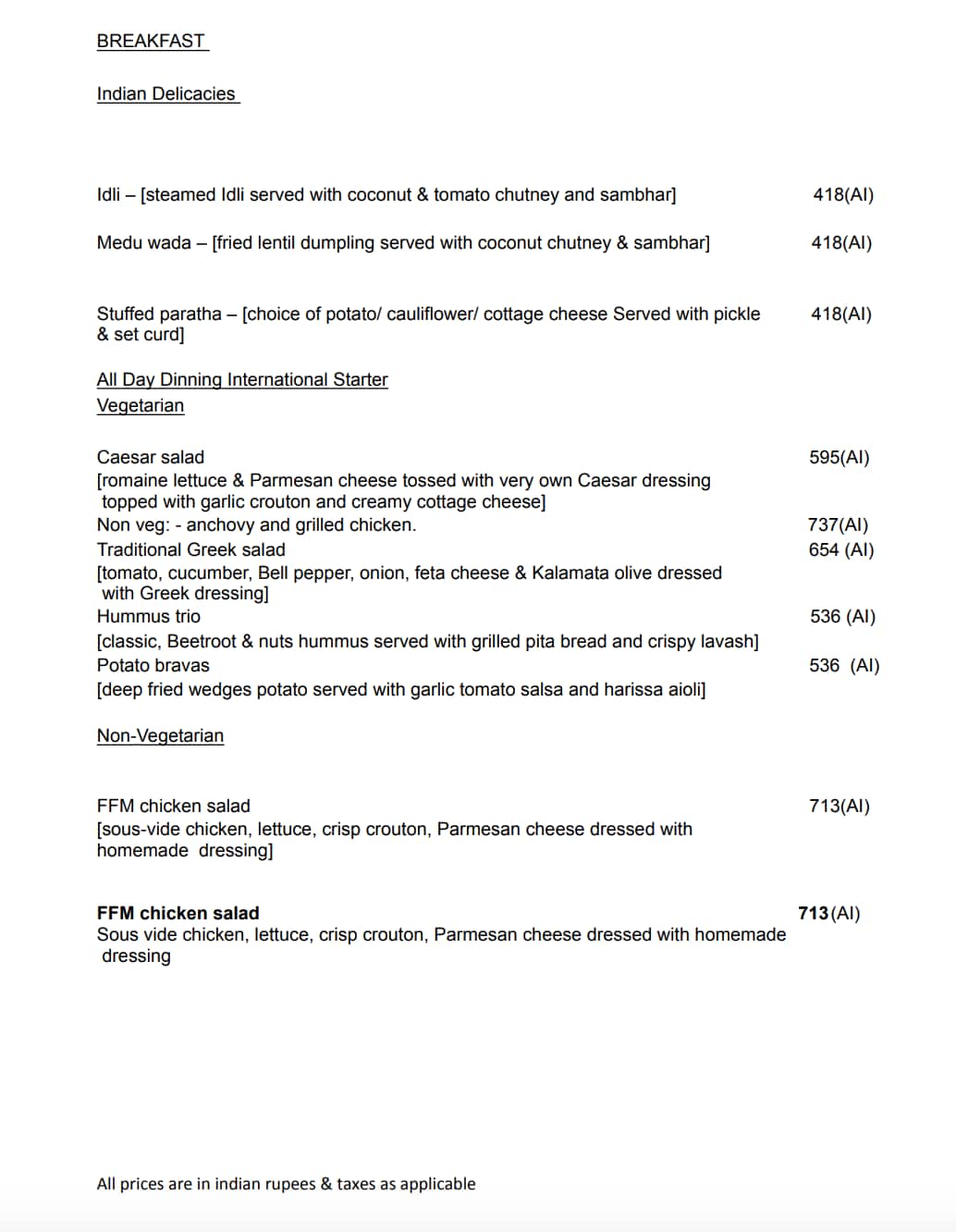 Menu of Mado Mado - Fairfield By Marriott, Sakinaka, Mumbai