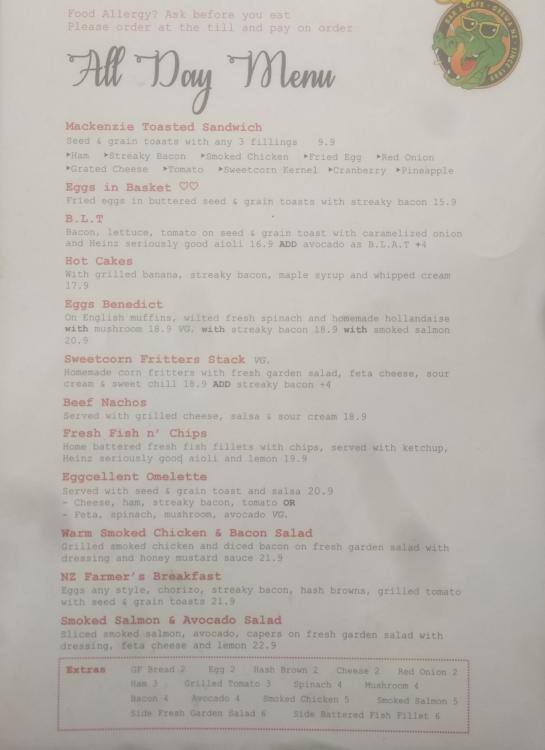 Creole's Bar & Cafe Menu - Menumania/Zomato